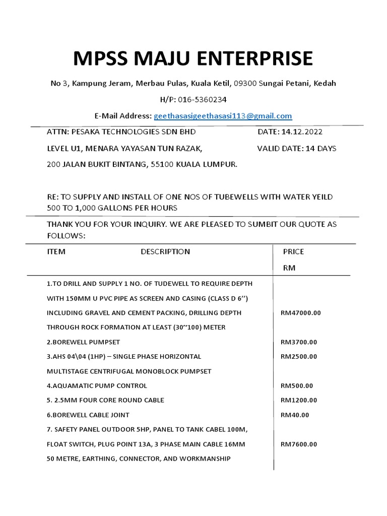 MPSS MAJU ENTERPRISE | PDF