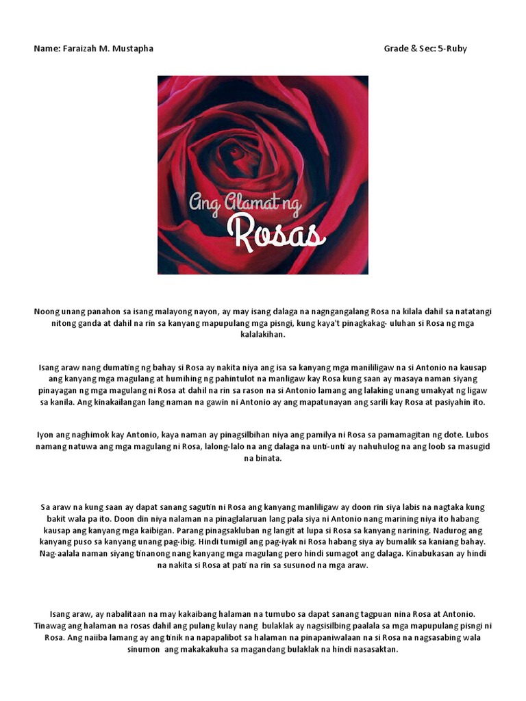 Alamat NG Rosas | PDF