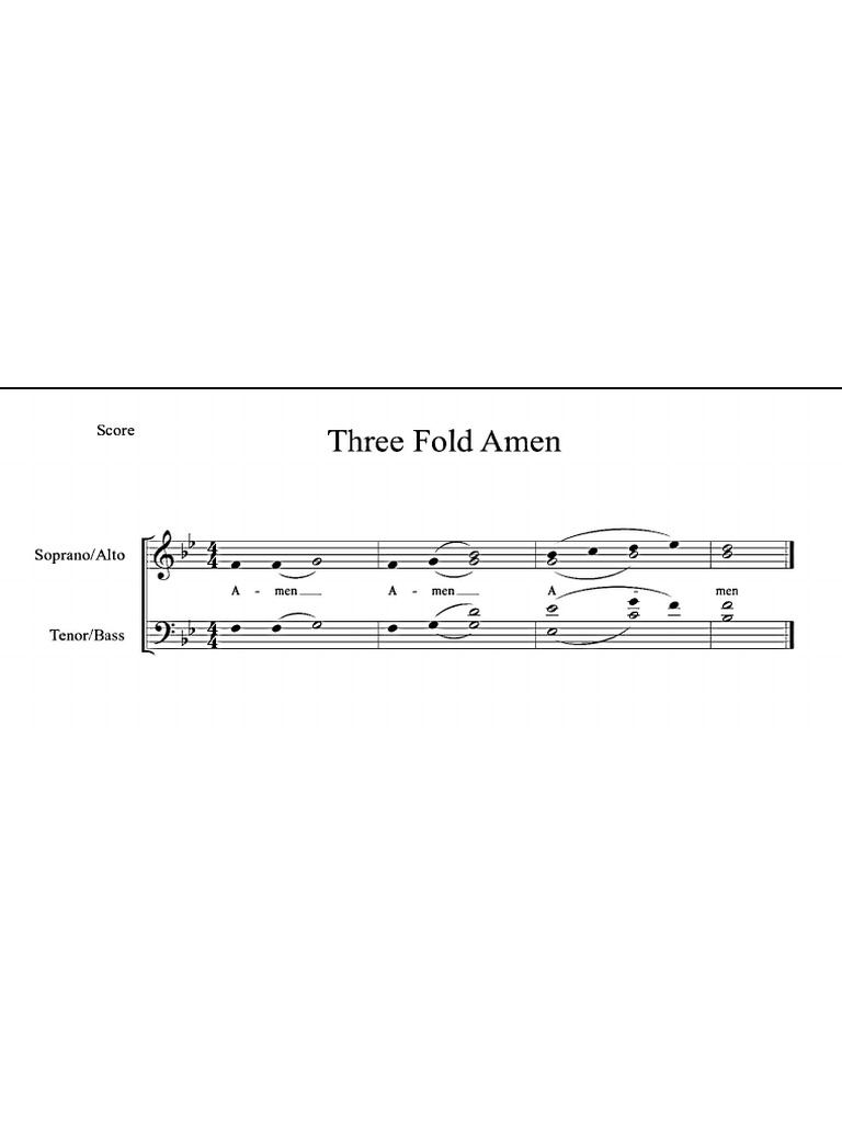 Three Fold Amen | PDF