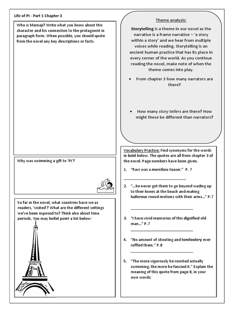 Homework Chapter 3 And 4 Pdf Storytelling