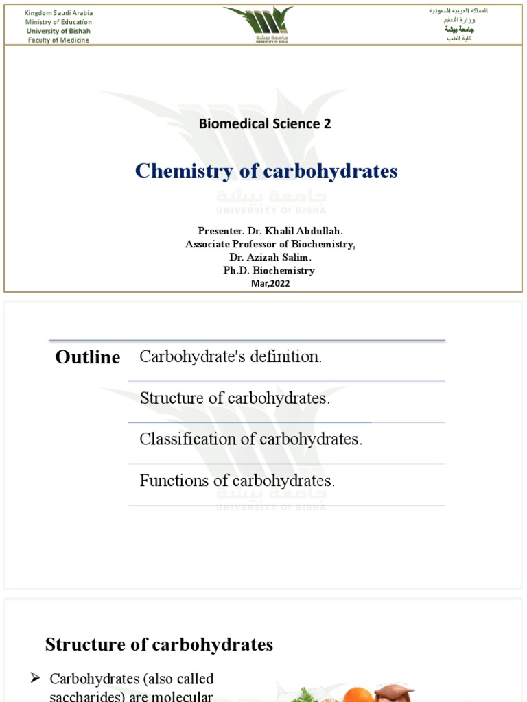 Carbohydrates: Structure and Functions | PDF | Carbohydrates ...