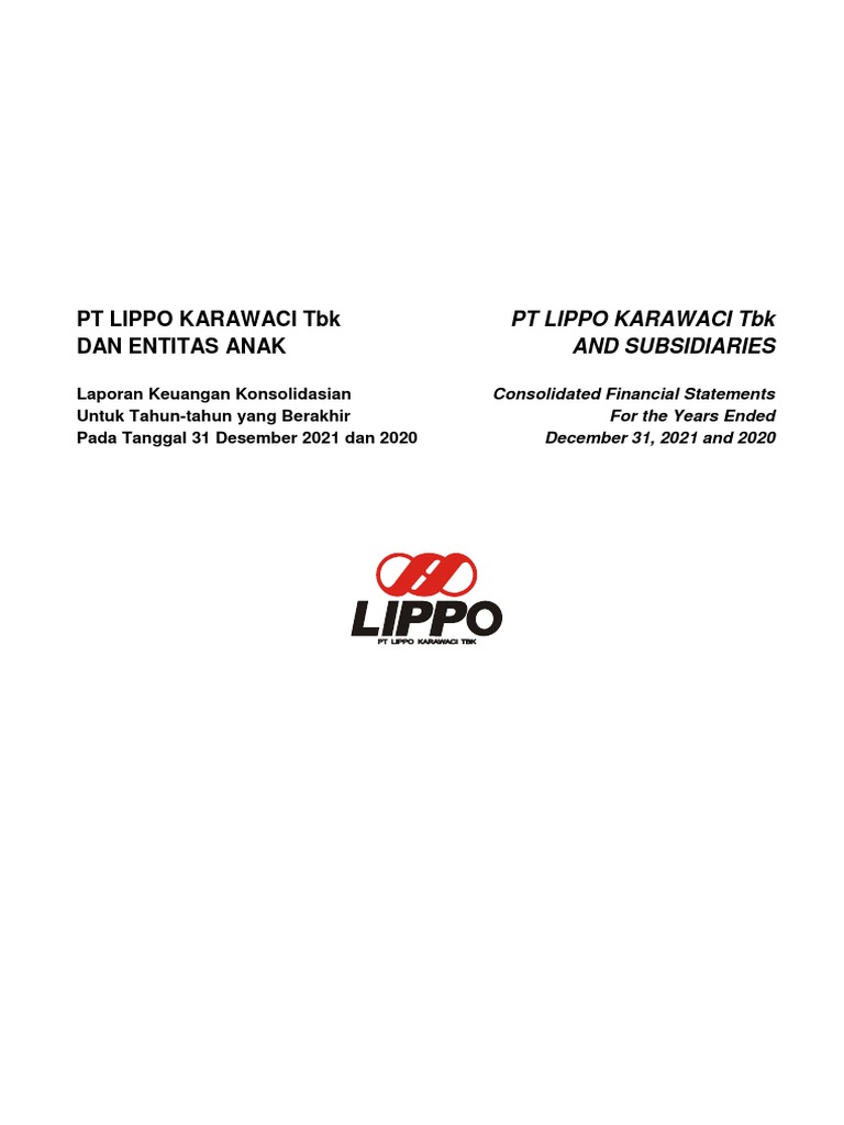 Laporan Keuangan Konsolidasian 2021-2022 | PDF