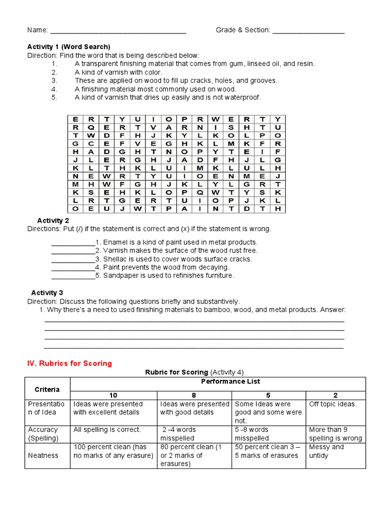 3a Quiz | PDF | Career & Growth | Language Arts & Discipline