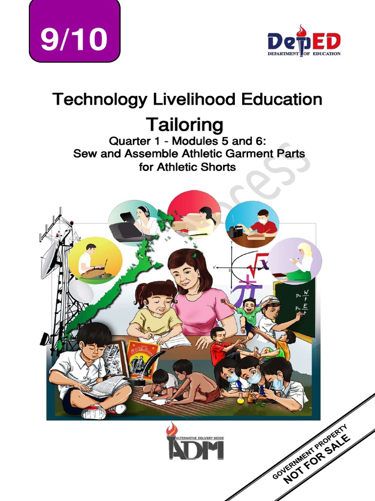 TLE 9-10 Tailoring Q1 M5 and 6 For Printing | PDF | Seam (Sewing) | Sewing