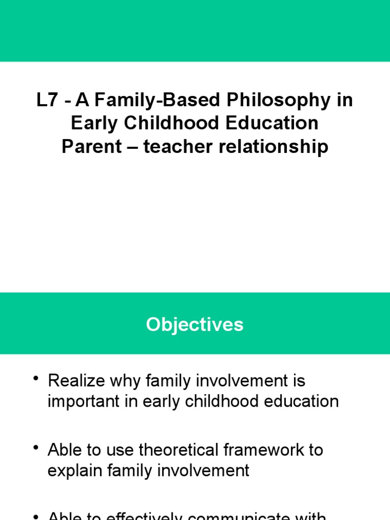 L7 - A Family Based Philosophy in ECE | PDF | Communication | Family