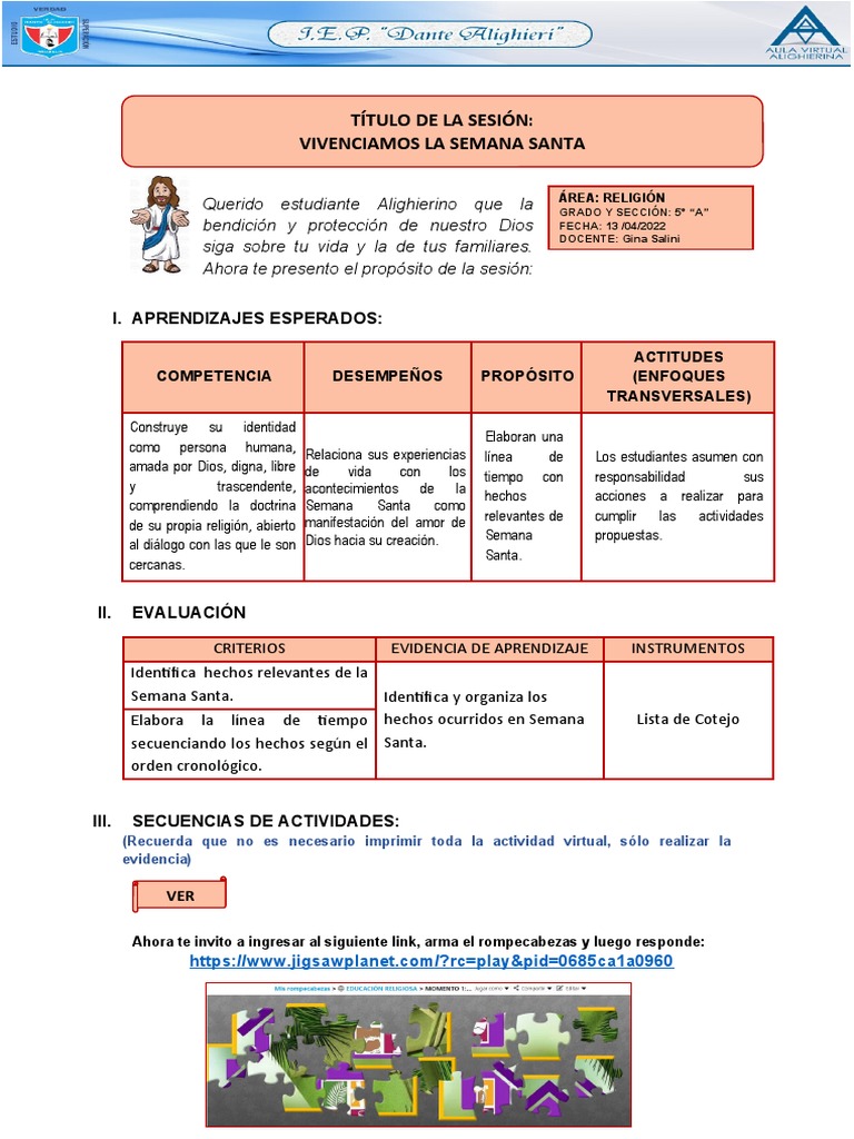 Edurel Semana Santa | PDF | Pascua de Resurrección | Jesús