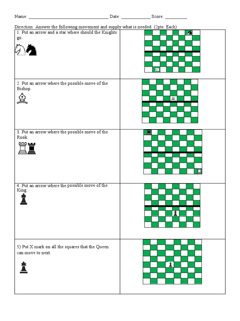 Chess Quiz | PDF