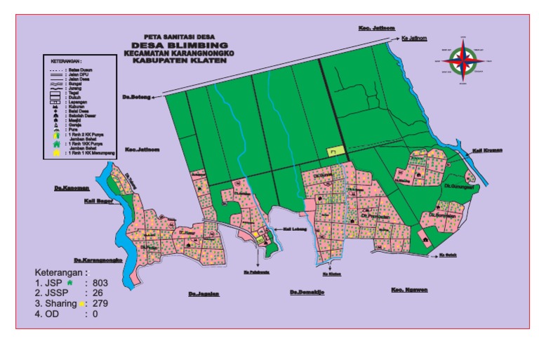 Peta Sanitasi Desa Blimbing | PDF