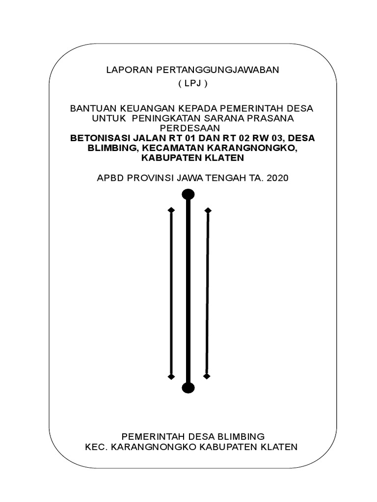 Contoh Dokumen Laporan Bankeu Sarpras 2019 | PDF