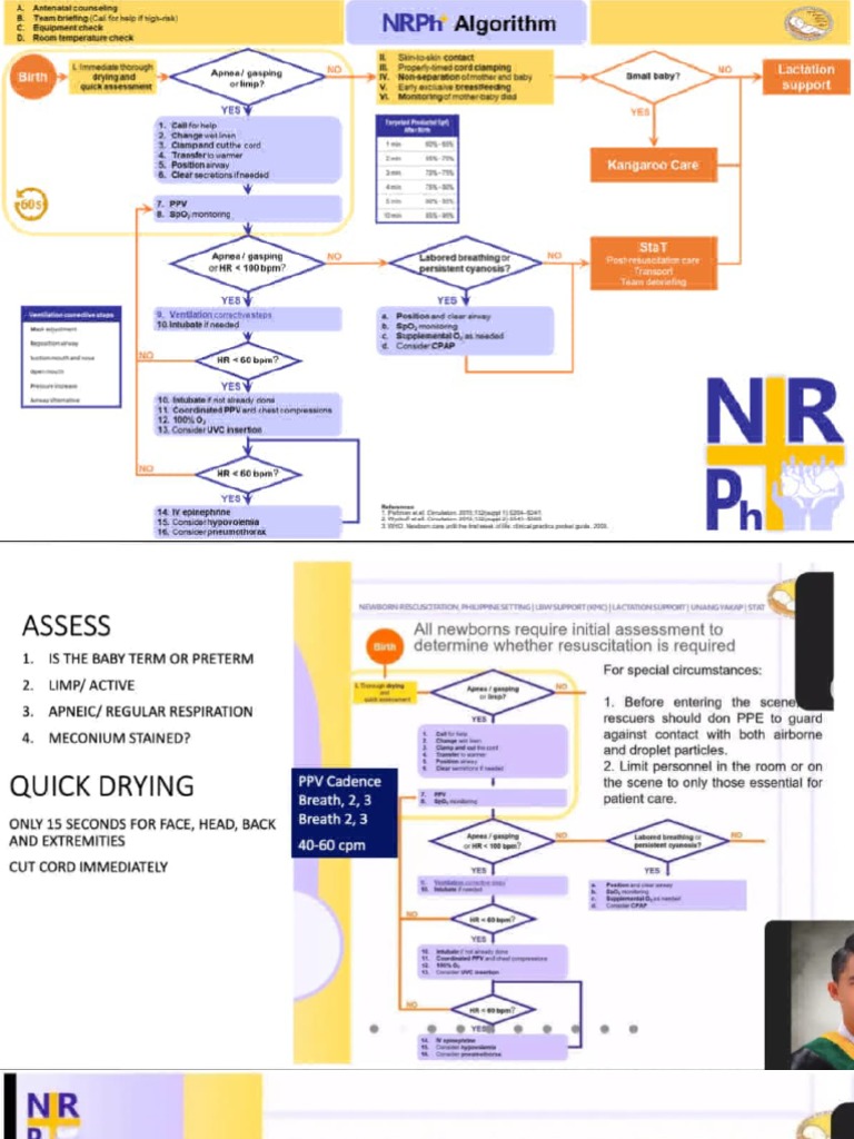 NRPH Algo | PDF | Respiratory Tract | Medical Emergencies
