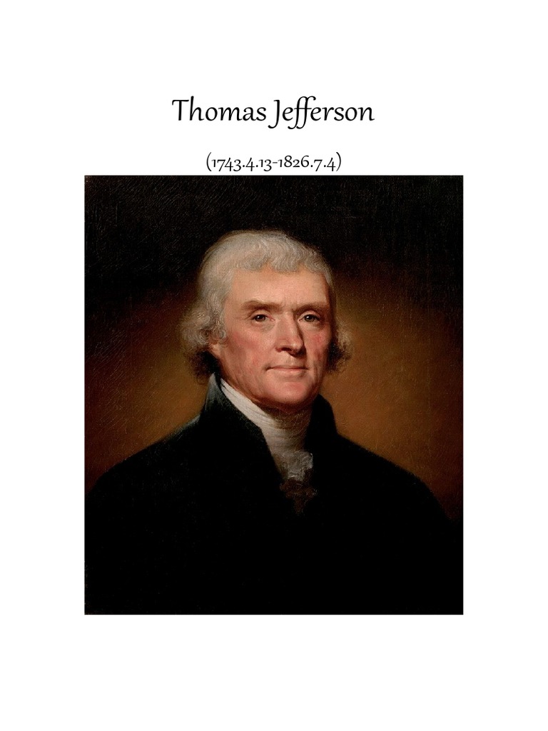 Thomas Jefferson: Life and Legacy | PDF | Social Science