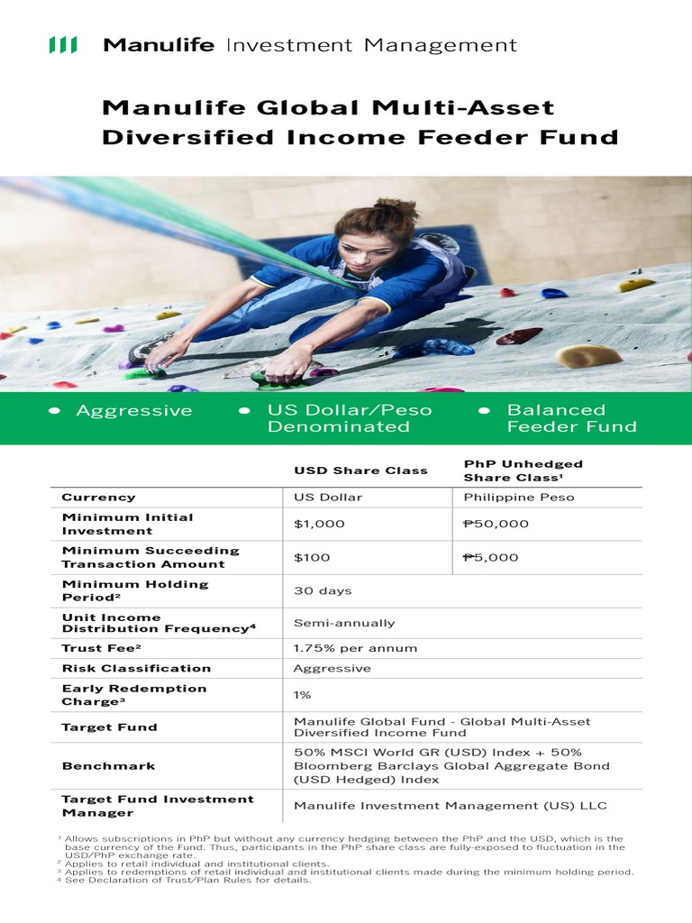 Manulife Global Multi Asset Diversified Income Feeder Fund Brochure PDF ...