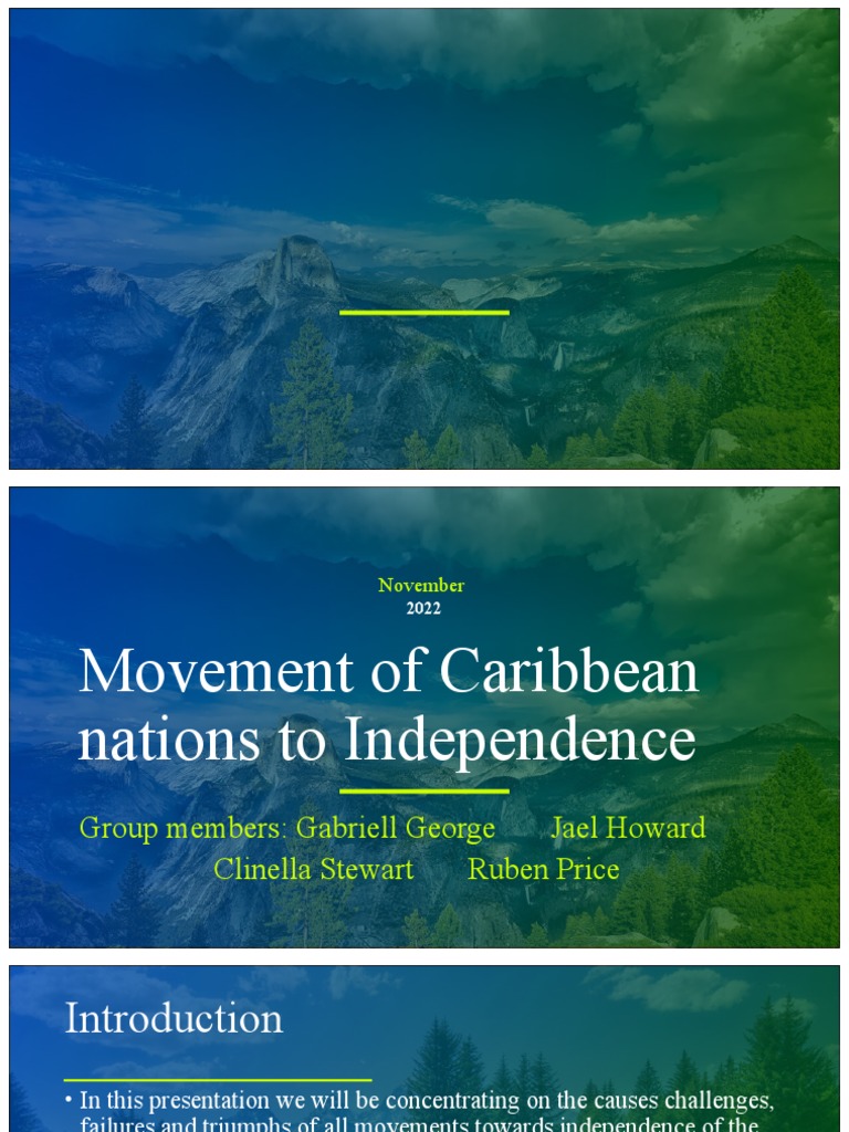 Caribbean Nations' Independence Movements | PDF | Barbados | Caribbean