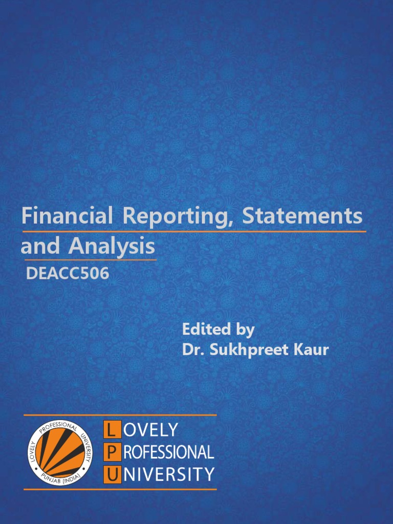 Financial Reporting Statements and Analysis | PDF | Accounting ...