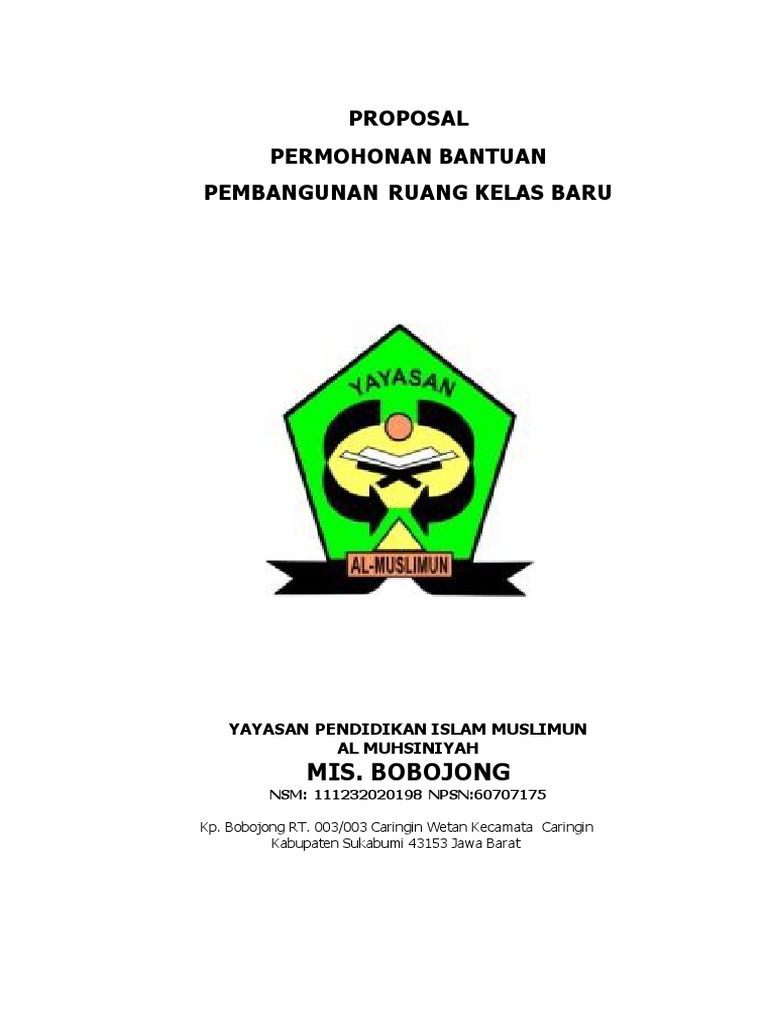 Proposal RKB MIS BOBOJONG 2023 PDF | PDF