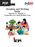 Eng-RWS-Q1 - Module-1 - Patterns of Written Text Across Disciplines ...