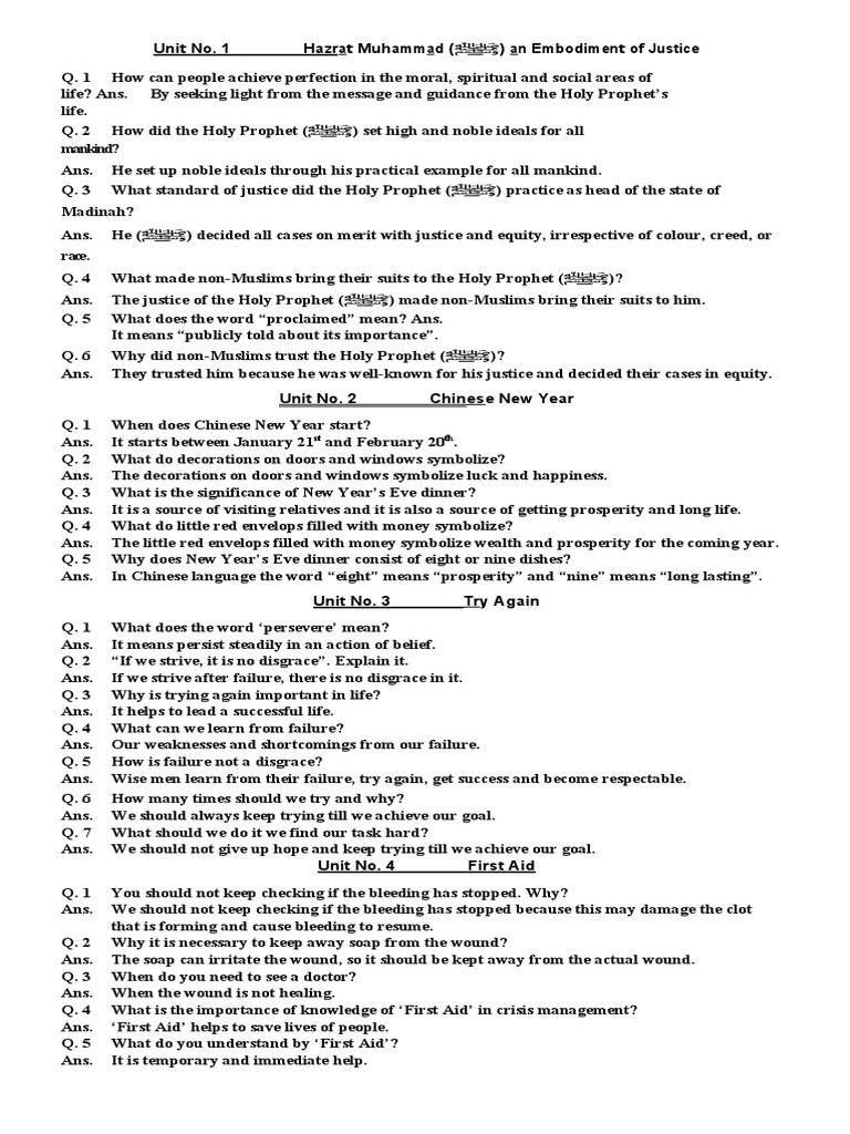 10th Questions | PDF | Muhammad | Great Expectations