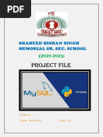 I.P. CLASS 12 CBSE PROJECT ON "Student Marks Management System" | PDF ...