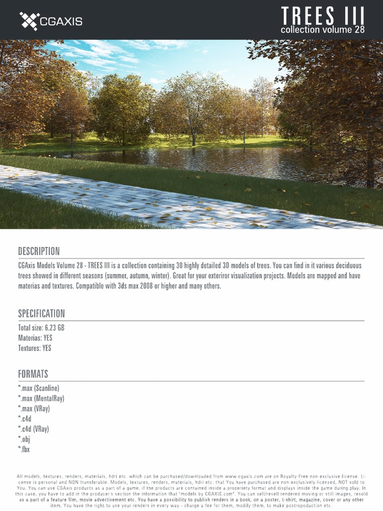 CGAXIS 28 Trees III | PDF