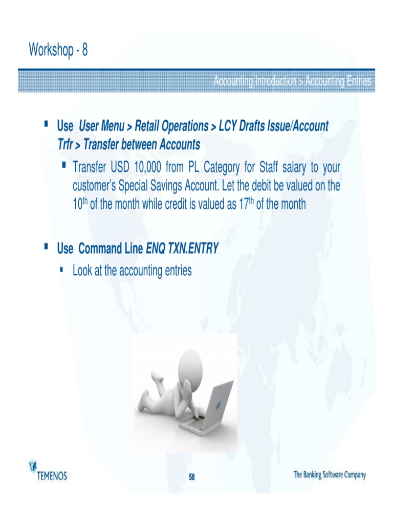 Workshops Screenshots T24 Accounting Introduction - R15 - Amendments To Page 58-63 | PDF