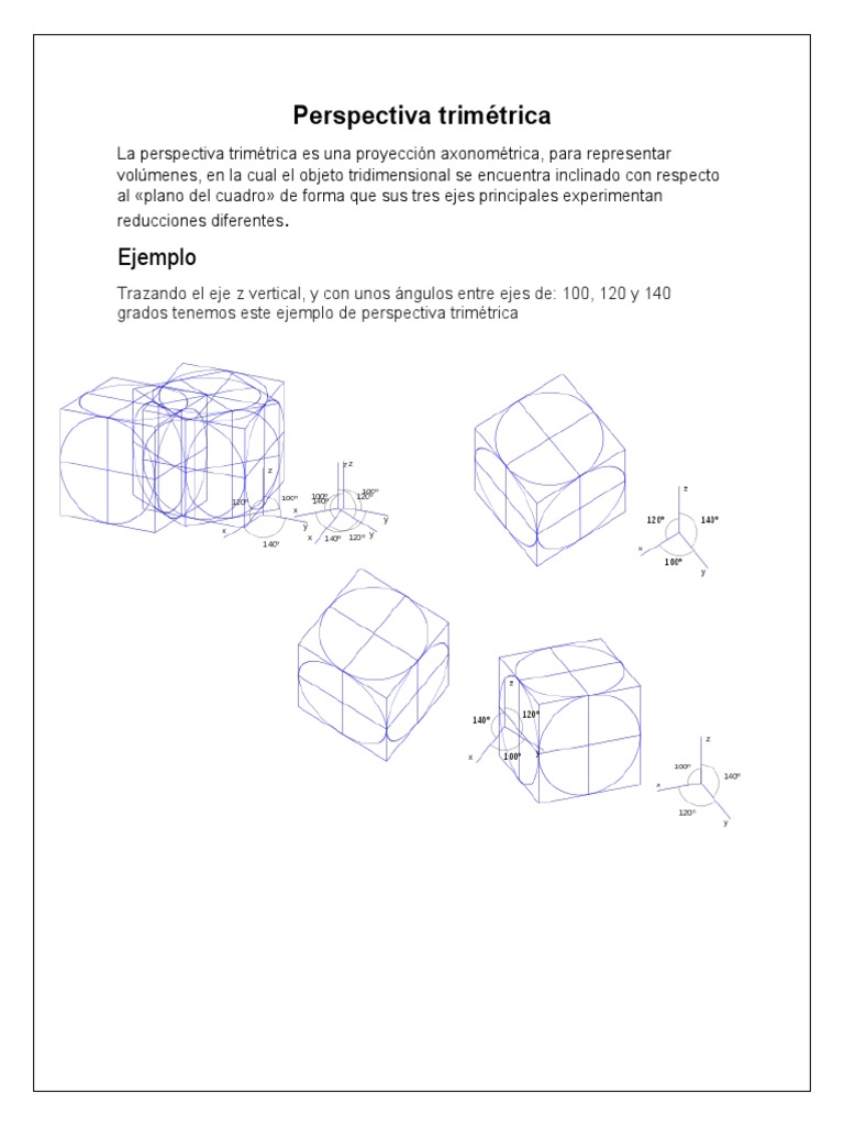 Perspectiva trimétrica | PDF