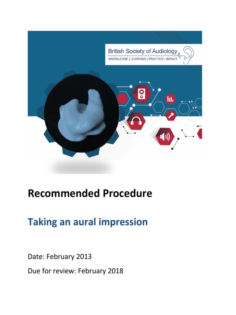 Impression Taking | PDF | Ear | Hearing