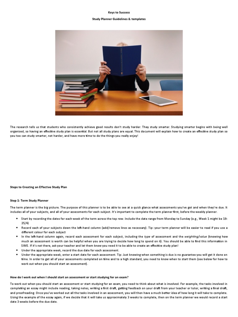 Effective Study Plan Creation Guide | PDF | Career & Growth