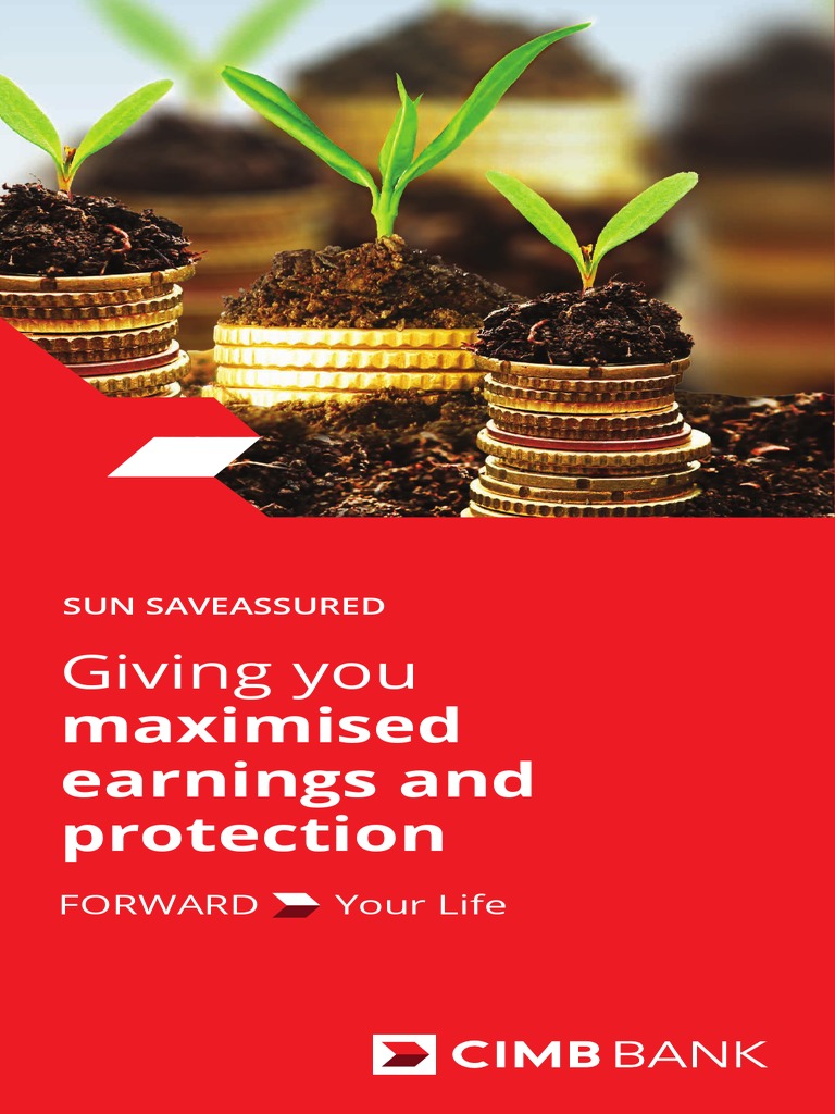 Cimb Sun Saveassured Brochure PDF | PDF | Life Insurance | Underwriting