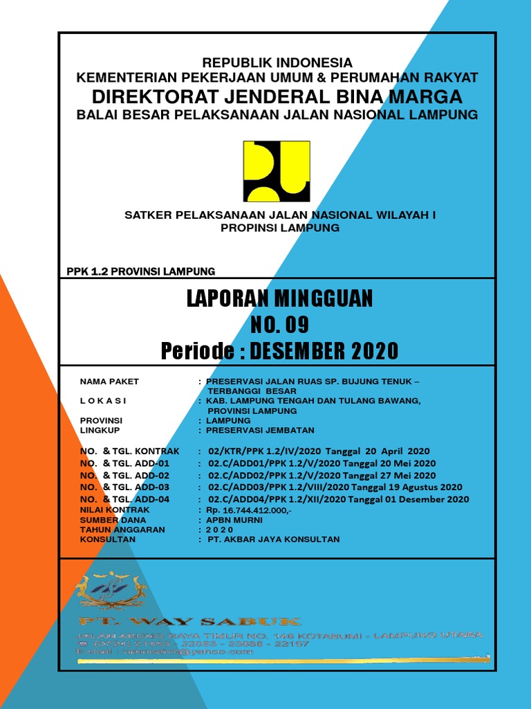 Lap. Minggu 9 Preservasi Jembatan Revisi | PDF