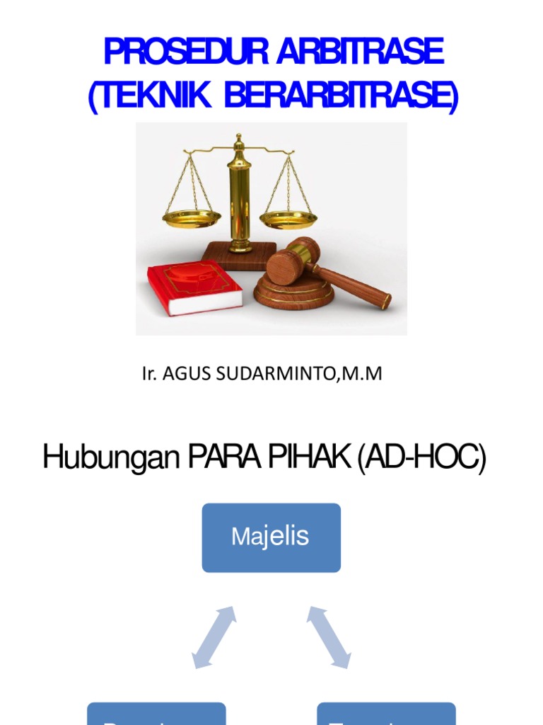 Prosedur Arbitrase (Teknik Berarbitrase) - LPJK PDF | PDF