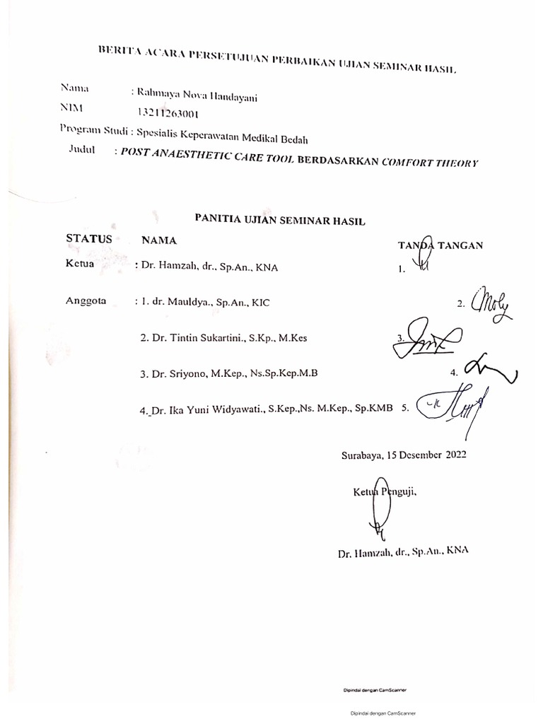 Bap Persetujuan Lengkap - 1 | PDF