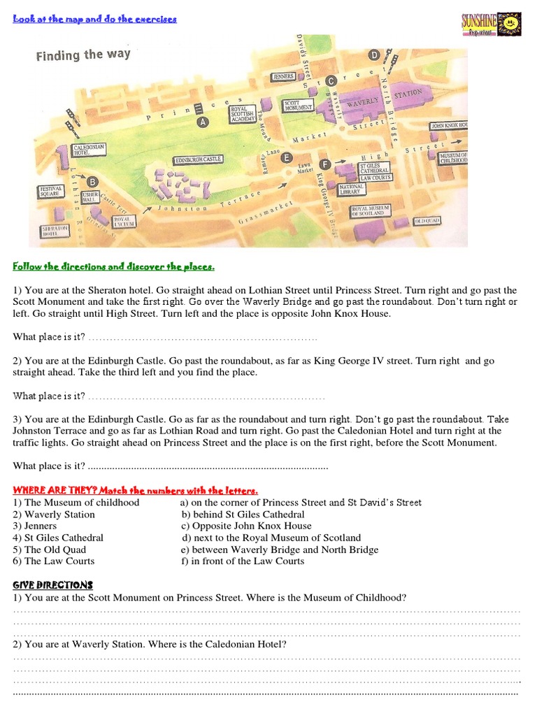 Giving Directions Fun Activities Games - 7171 | PDF