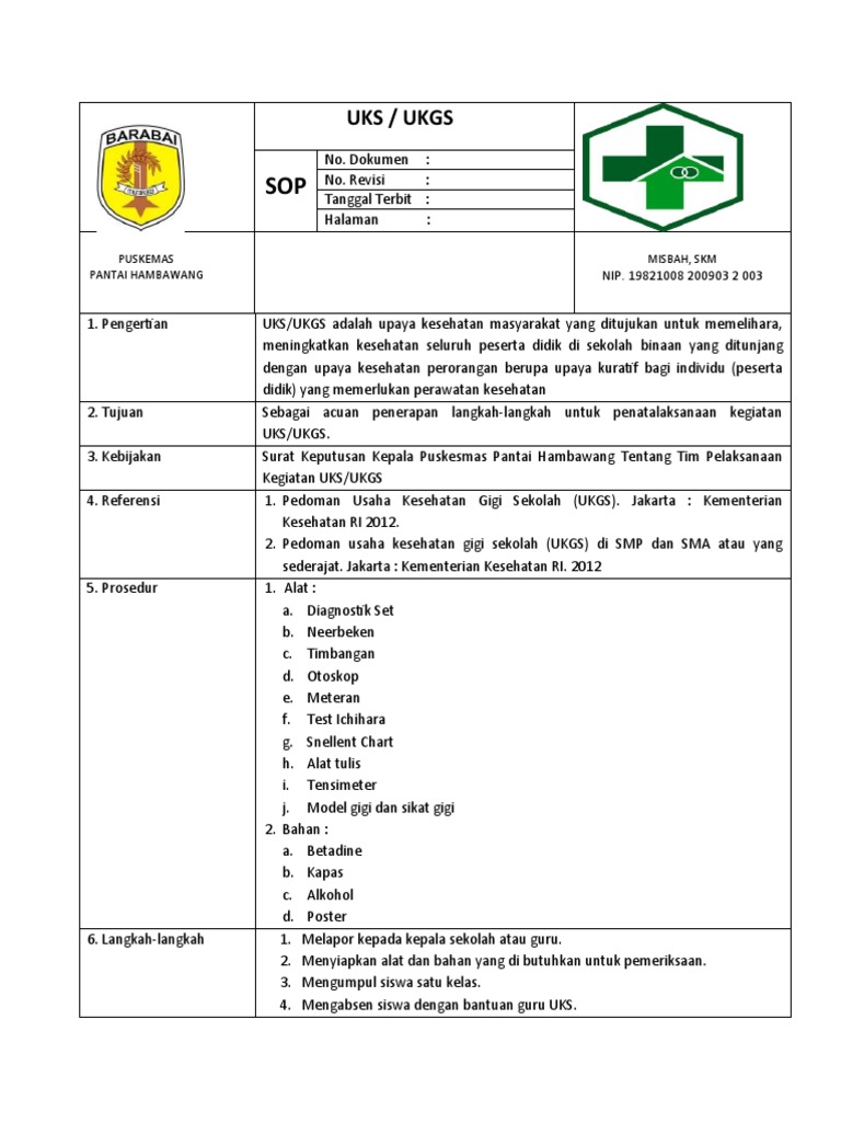 Sop Uks Ukgs | PDF