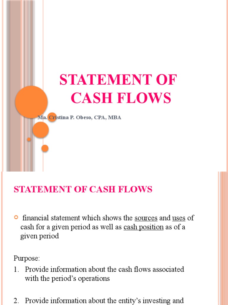 Statement of Cash Flows | PDF | Debt | Revenue