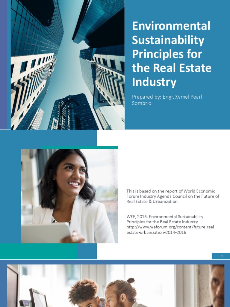 Real Estate Environmental Sustainability Principles | PDF | Green ...