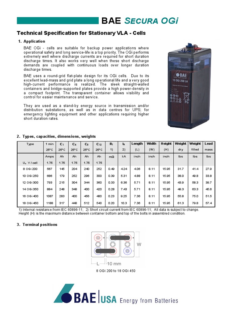 OGi-Cell-200-450-Short-US0123 | PDF | Electromagnetism | Materials