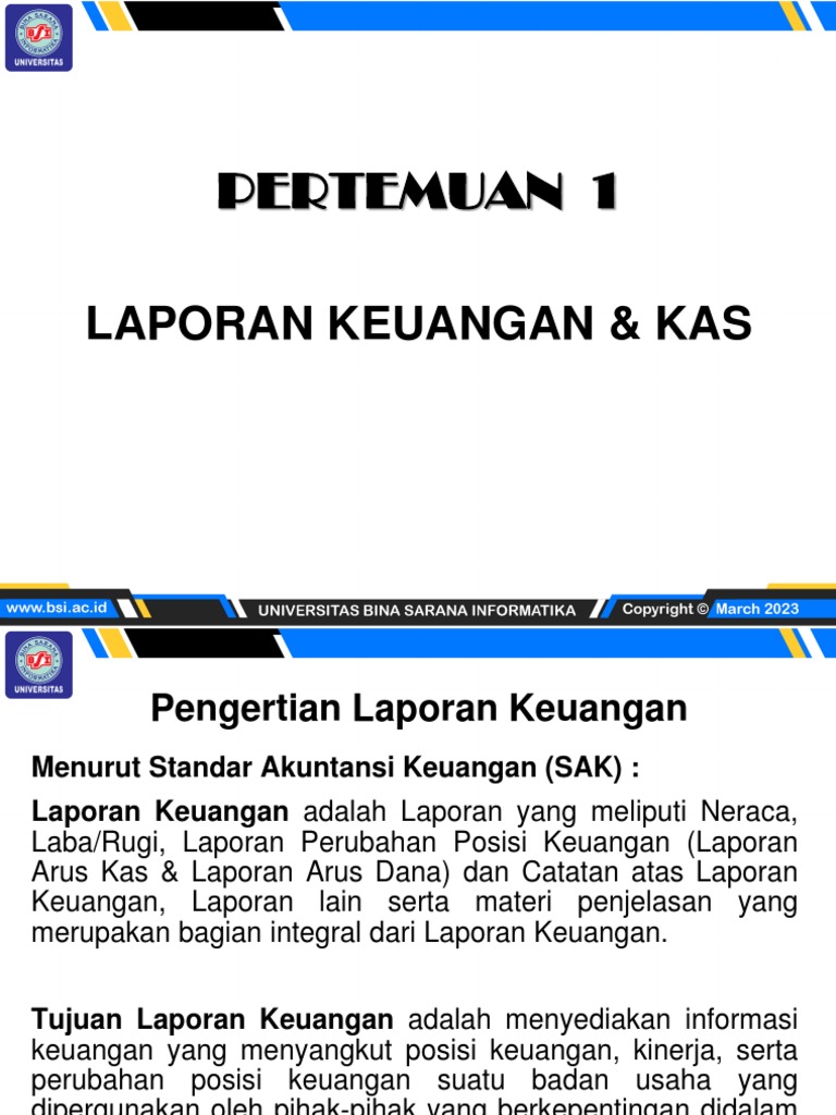 Materi Lap Keuangan & Kas | PDF