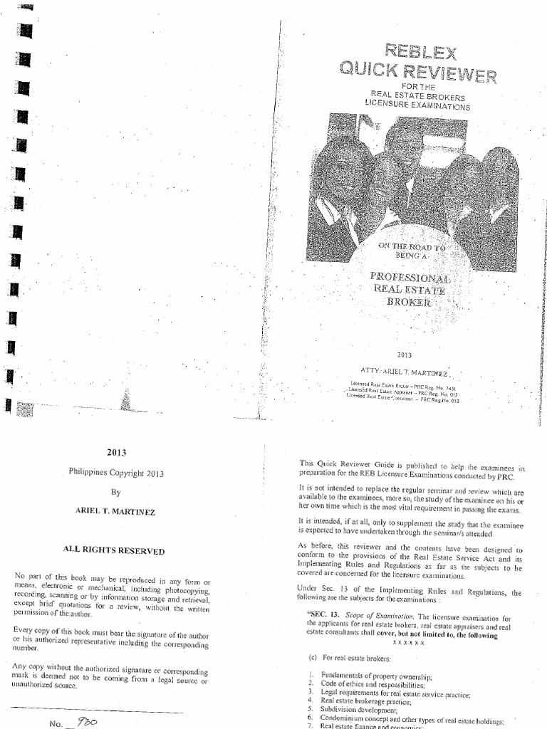 REBLEX Quick Reviewer New Done | PDF