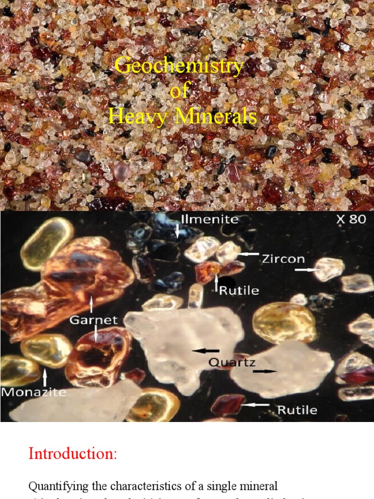 Geochemistry of Heavy Minerals Analysis | PDF | Minerals | Geology