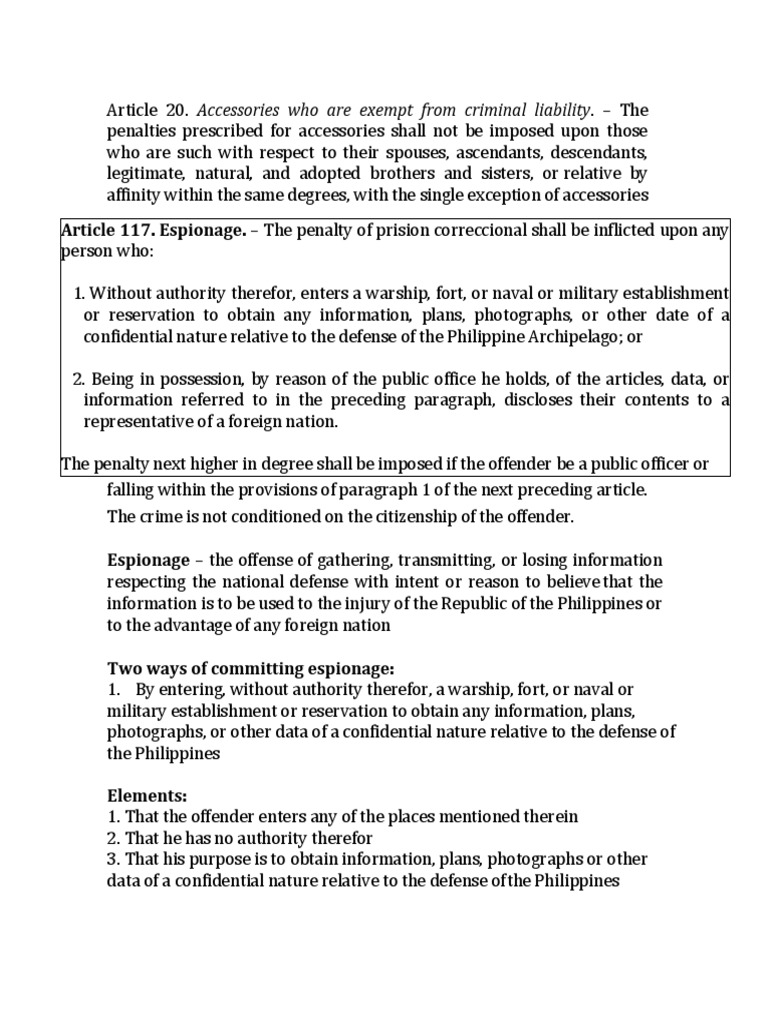 The Revised Penal Code Pg 5 Pdf Crimes Crime And Violence
