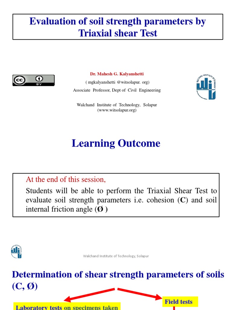 Triaxial Shear Test for Soil Strength | PDF | Mechanics | Materials
