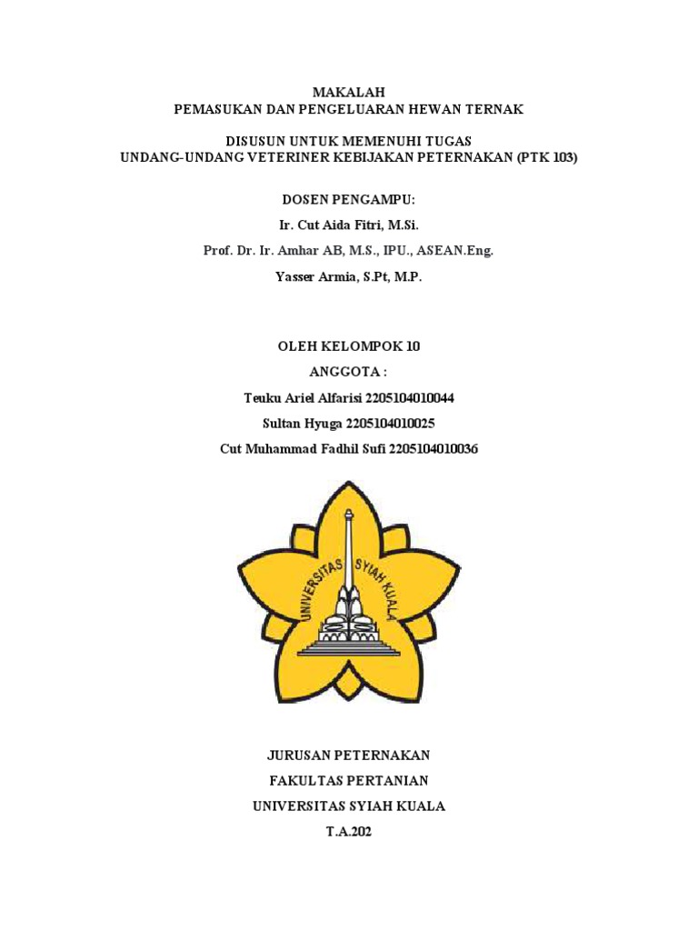 Tugas Kerkel Uuvkp Pemasukan Dan Pengeluaran Ternak Revisi | PDF