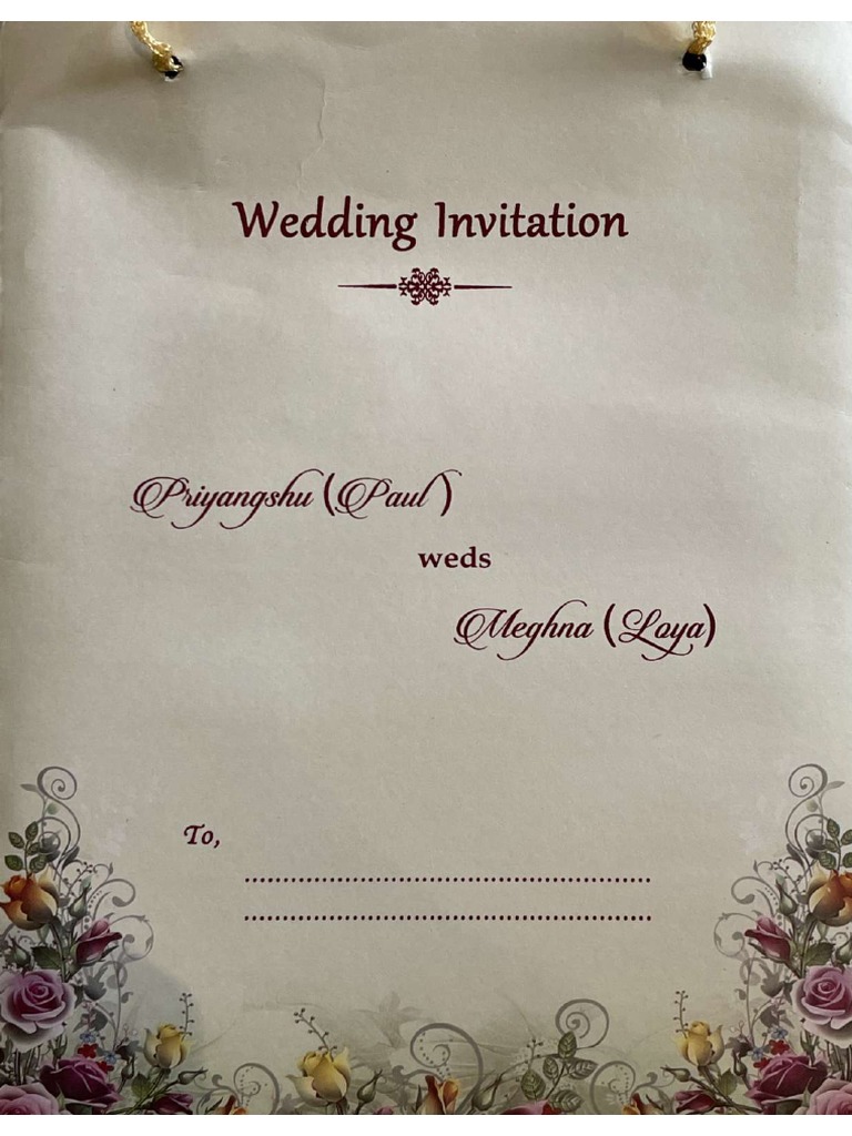 Wedding Invitation | PDF