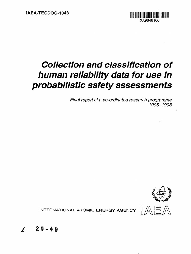 Collection and Classification of Human Reliability Data For Use in Probabilistic Safety ...