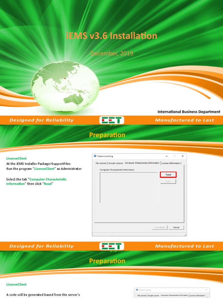02.1 - iEMS Installation v3 | PDF | Databases | Installation (Computer ...