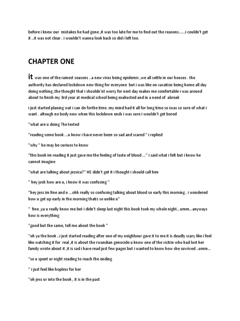 Chapter One It | PDF