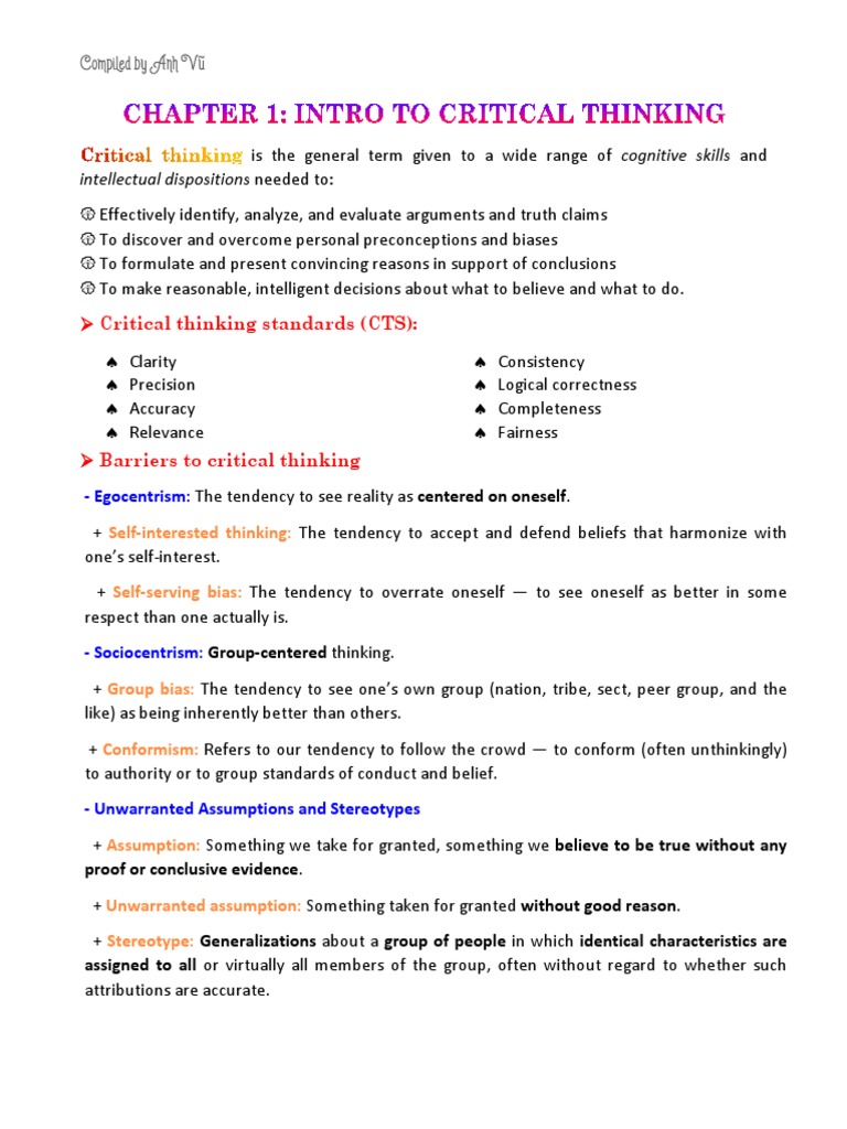 Critical Summary PDF | PDF | Argument | Deductive Reasoning