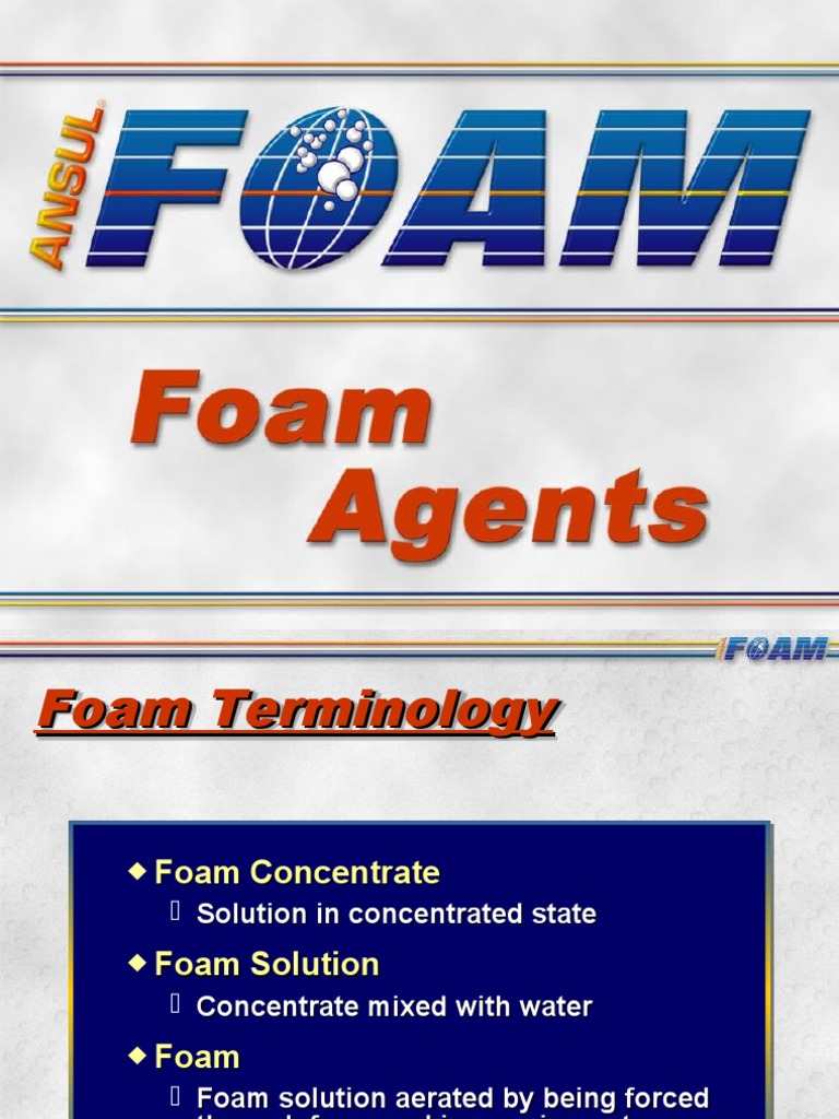 01 Foam Agents | PDF | Physical Chemistry | Building Materials