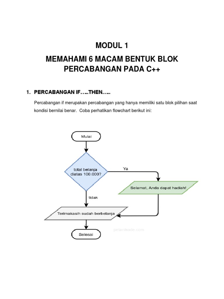 Modul Praktek C++ Pertemuan 1-Dikonversi | PDF