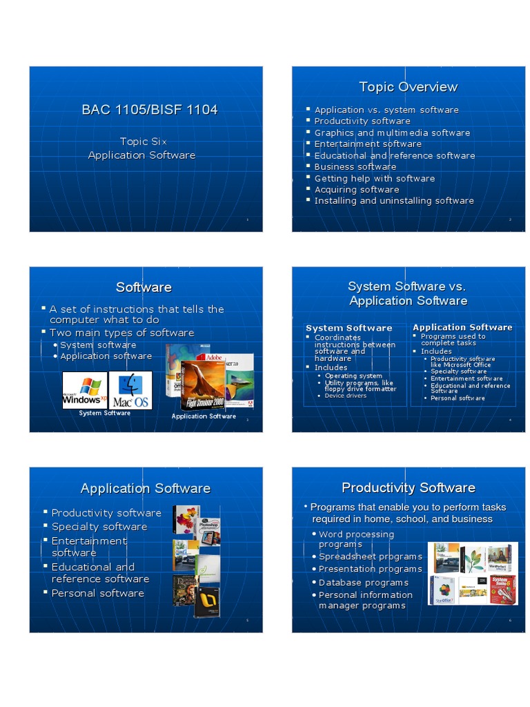 Topic 5a Application Software PDF | PDF | Spreadsheet | Software